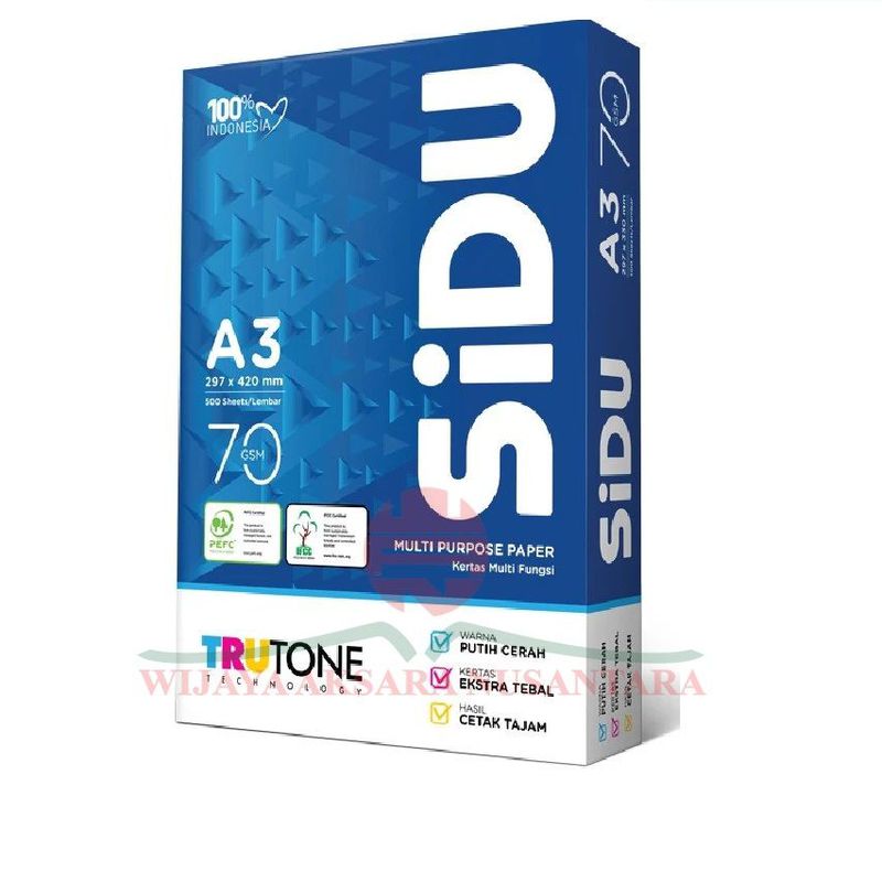 Kertas HVS A3 70g Sidu