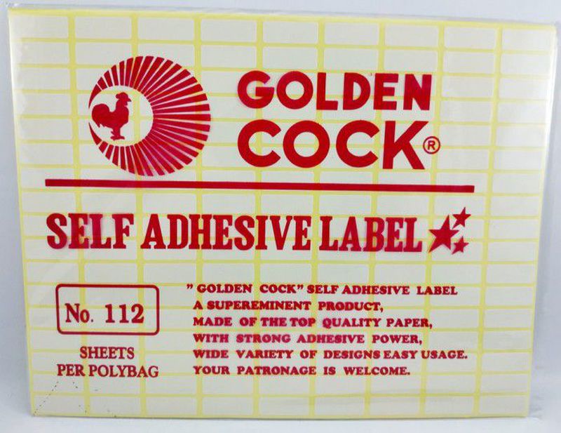 Kertas Label no. 112