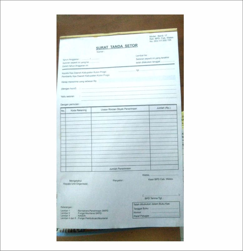 Surat Tanda Setor