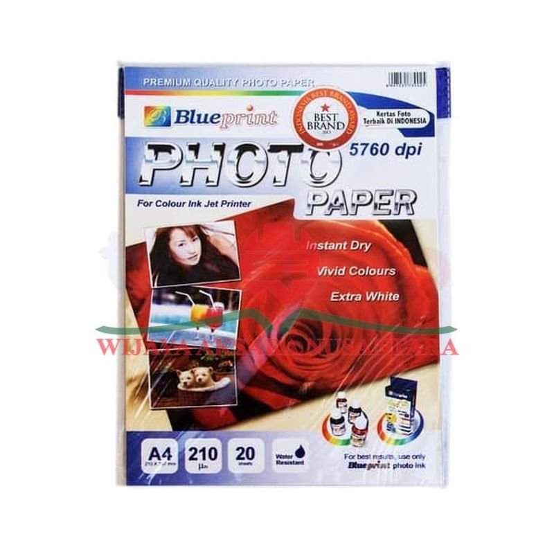 Kertas Foto Glossy Blueprint A4