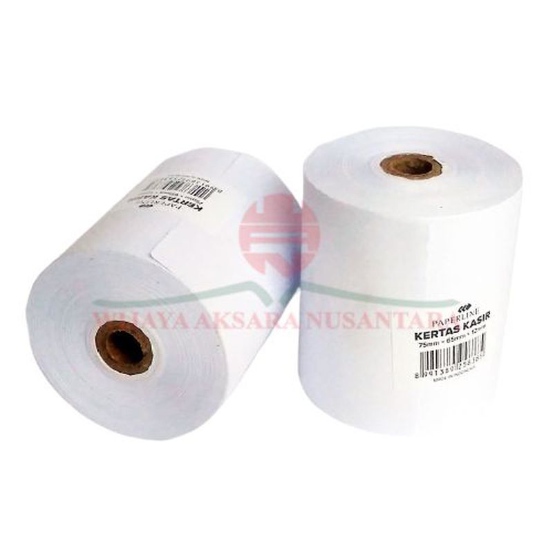Kertas kasir paperline 1 ply 75x65x18 mm