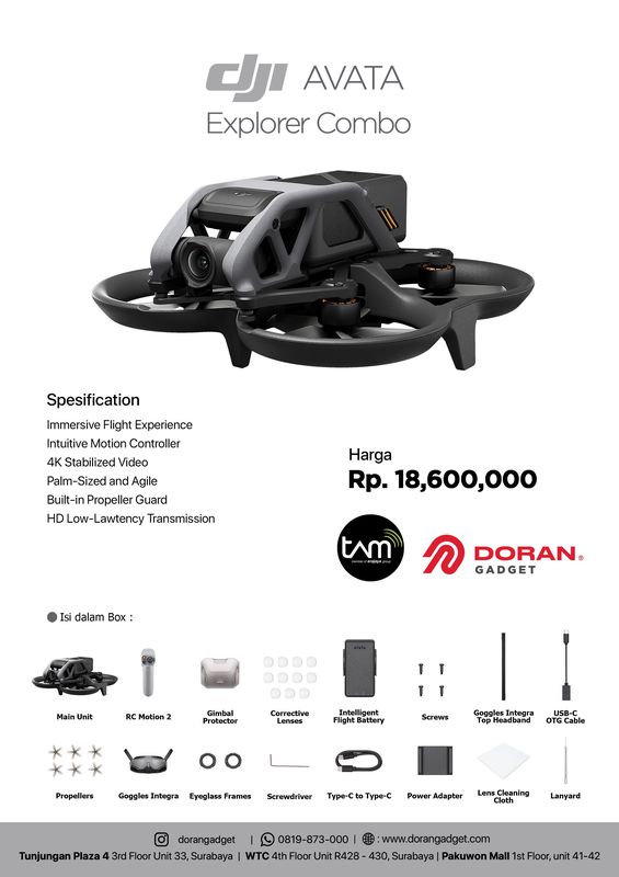 DJI AVATA EXPLORER COMBO