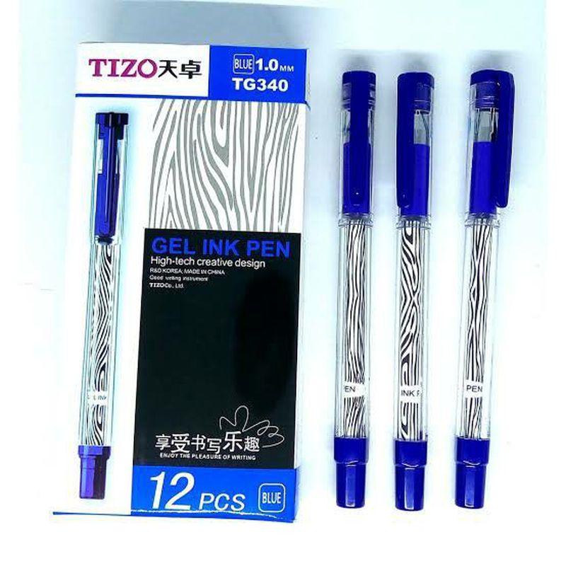 Pulpen TIZO BIRU 340 Isi 12 Pcs