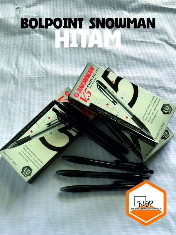 Bolpoint Snowman Hitam