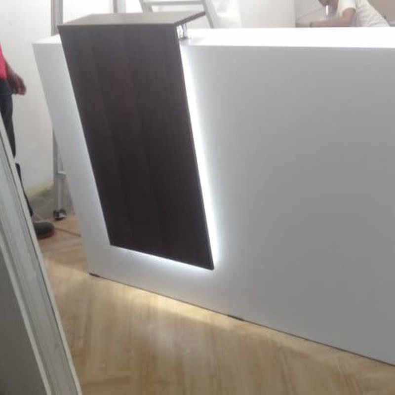 Meja Kasier Letter L Berkualitas