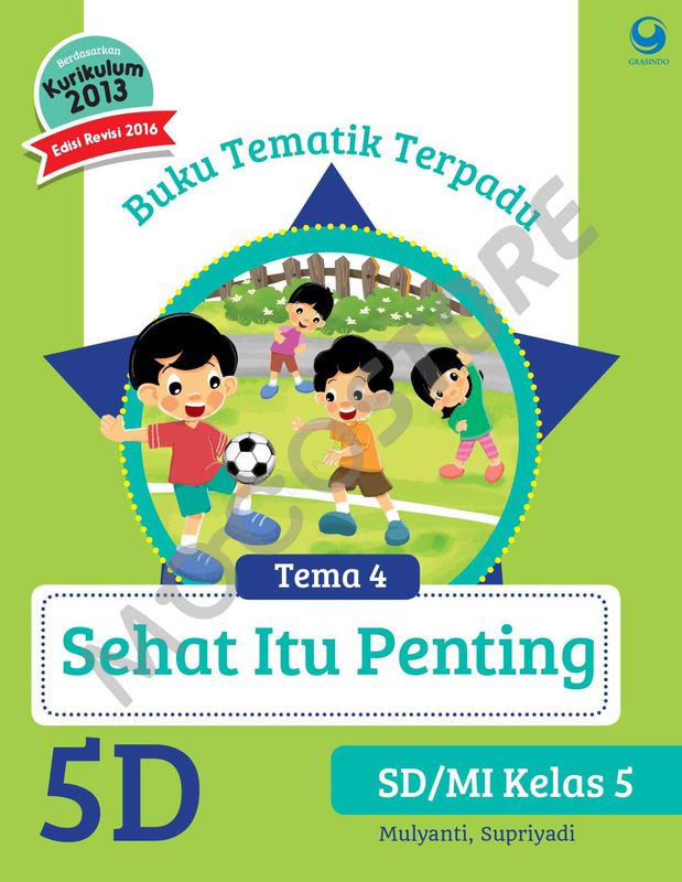 EBOOK - Tematik 5D Sehat itu penting Kurikulum 2013 Revisi 2016