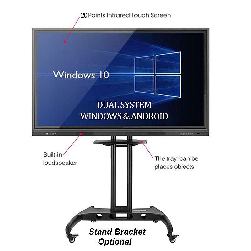 Smartboard TV 75" 4K Interactive Touch Screen Android + Windows
