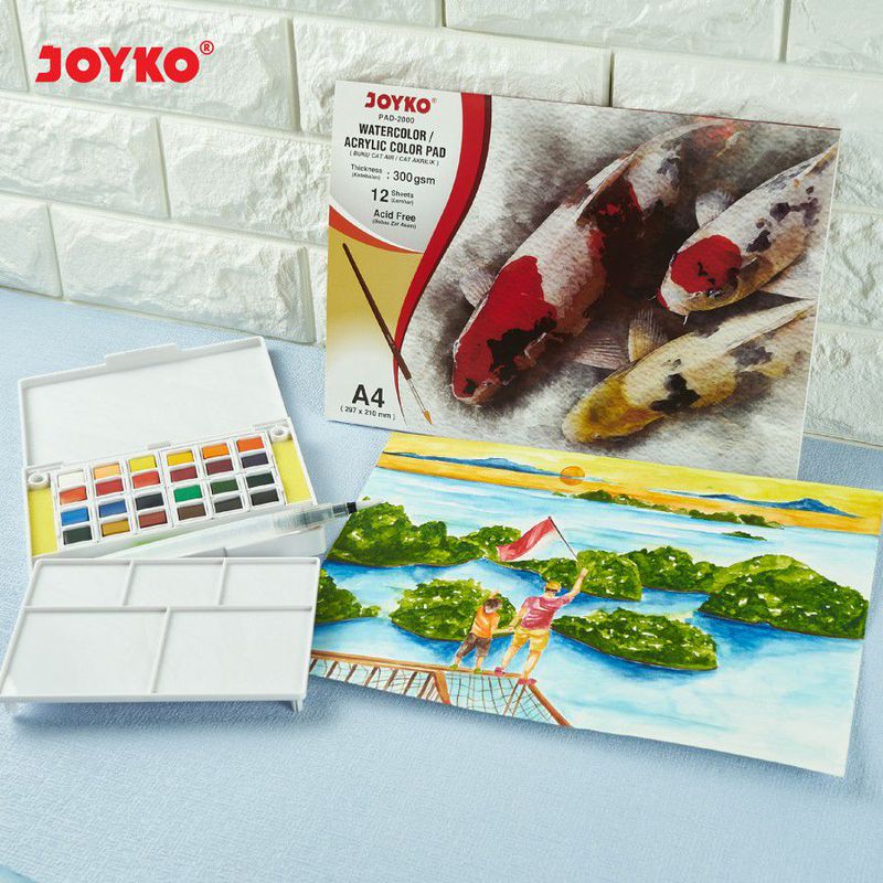 Watercolor / Acrylic Color Pad A4 PAD-2000 Joyko