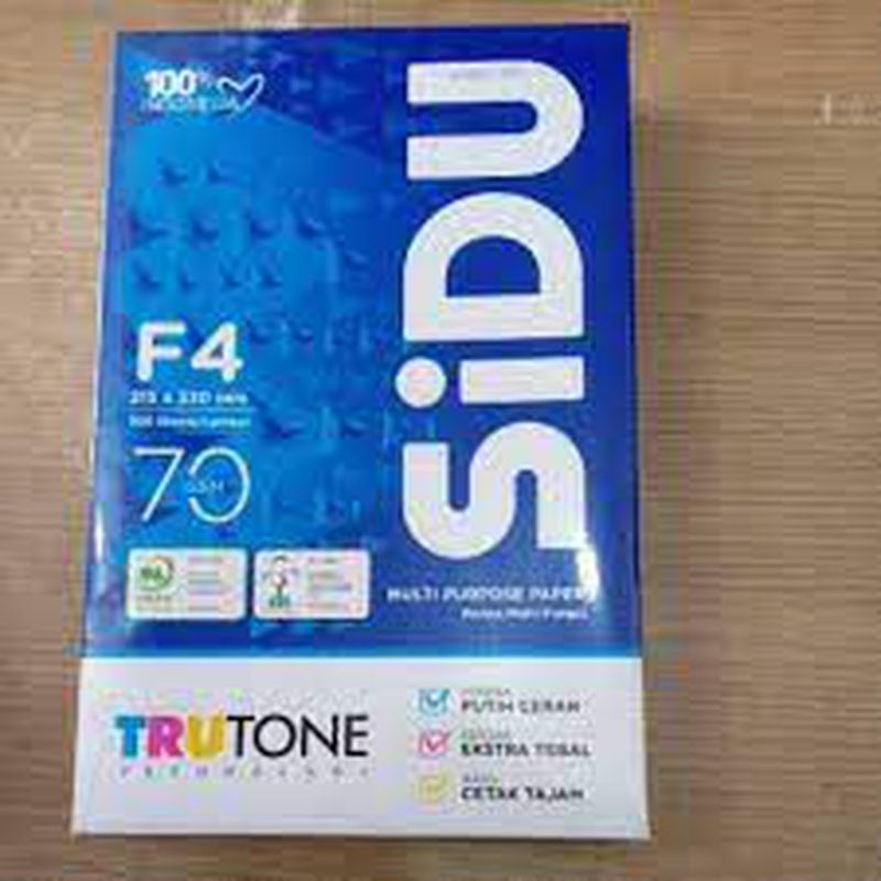 PERPUS KERTAS HVS SIDU F4 70 GRAM PUTIH