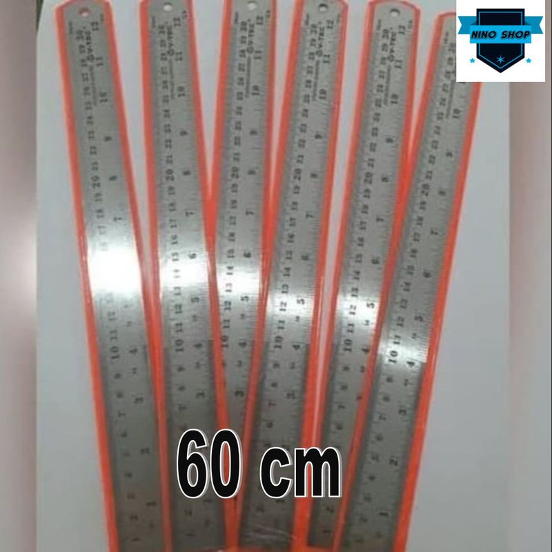 Penggaris/Mistar Besi 30 Cm - 60cm