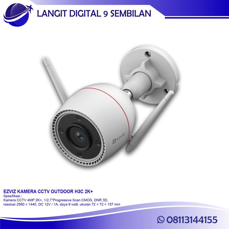 EZVIZ KAMERA CCTV OUTDOOR H3C 2K+