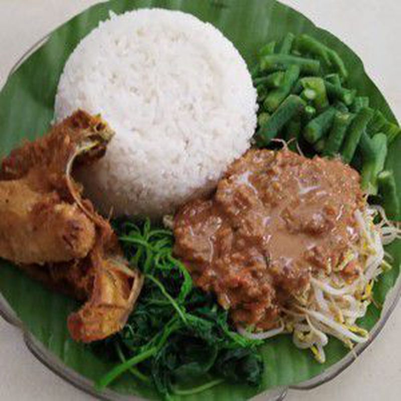 Nasi Pecel Ayam+Telur