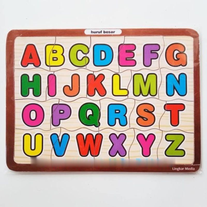 Puzzle Huruf Besar MDF