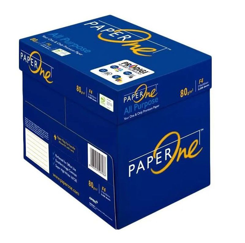 (1 Box = 5 Rim) Paper one copier F4 80 gsm / HVS Paper one 80 gr ...