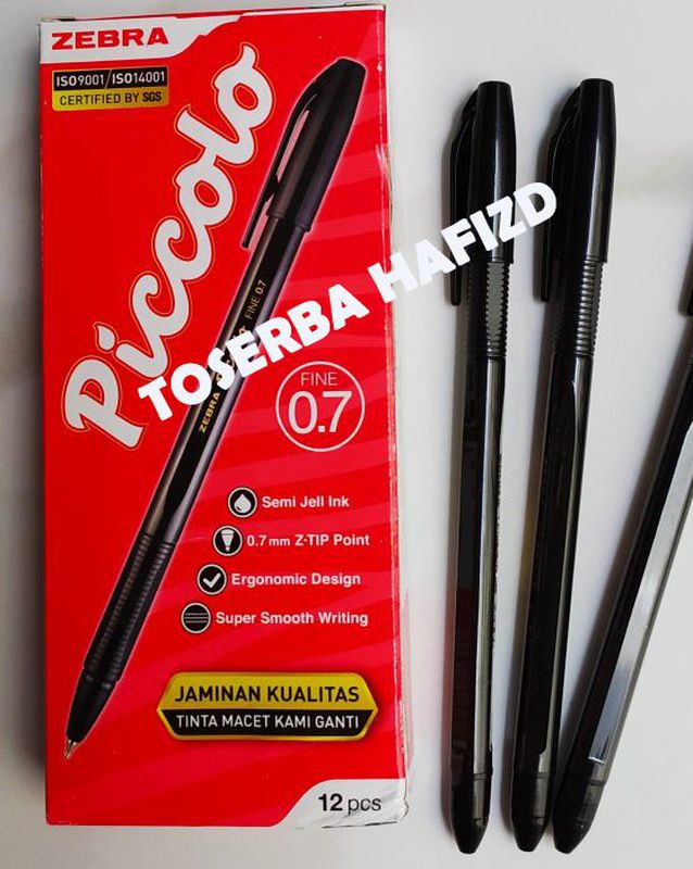 Ballpoint tinta hitam ukuran 0,7 mm
