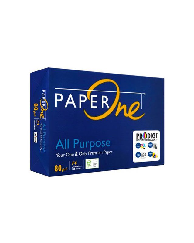 (1 Rim) Paper one copier F4 80 gsm / HVS Paper one 80 gr / Kertas putih ...