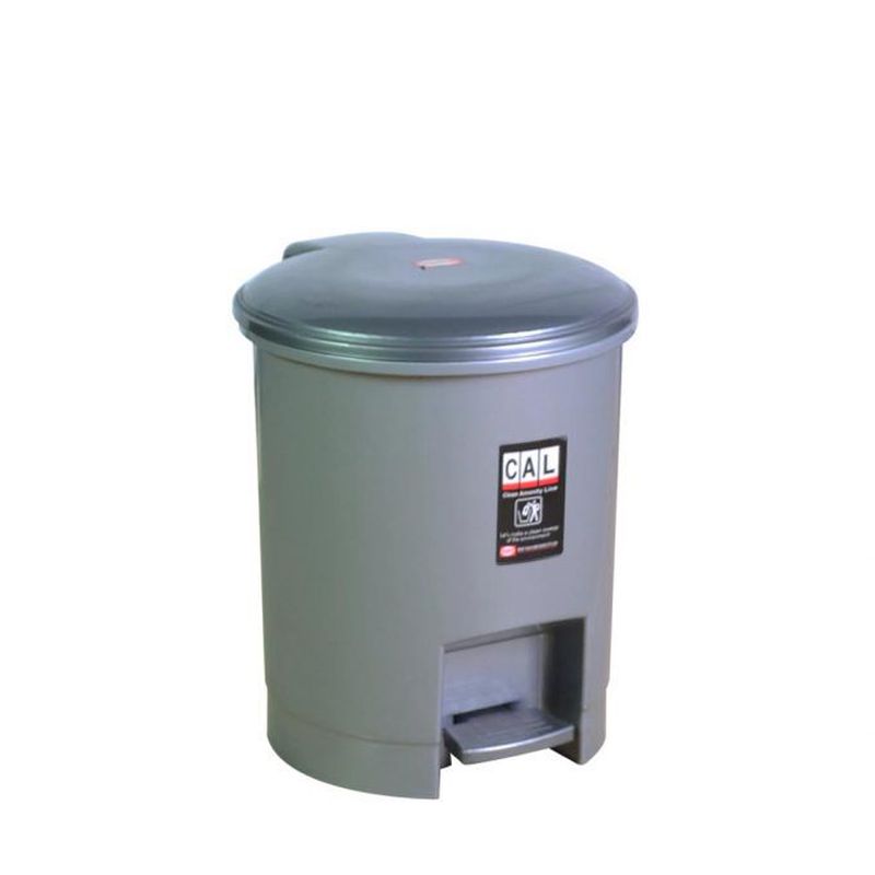 Tempat Sampah Injak Bulat 10 Liter Shinpo (Abu)