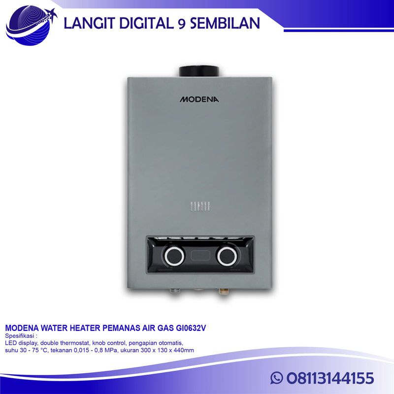 MODENA WATER HEATER PEMANAS AIR GAS G10632V