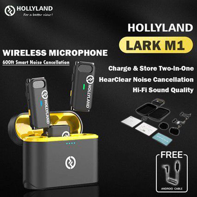 Hollyland Lark M1 Duo All-In-One Portable Microphone