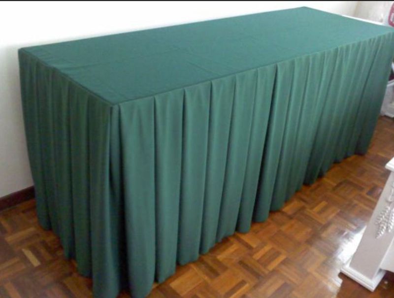 Meja Prasmanan + sarung ukuran (120 x 75) cm