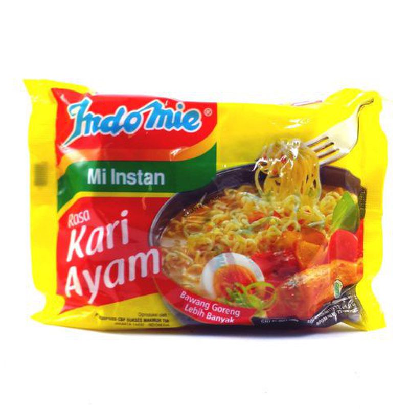 Indomie Mi Instan Kari Ayam 72 gr @ Karton / 40 pcs