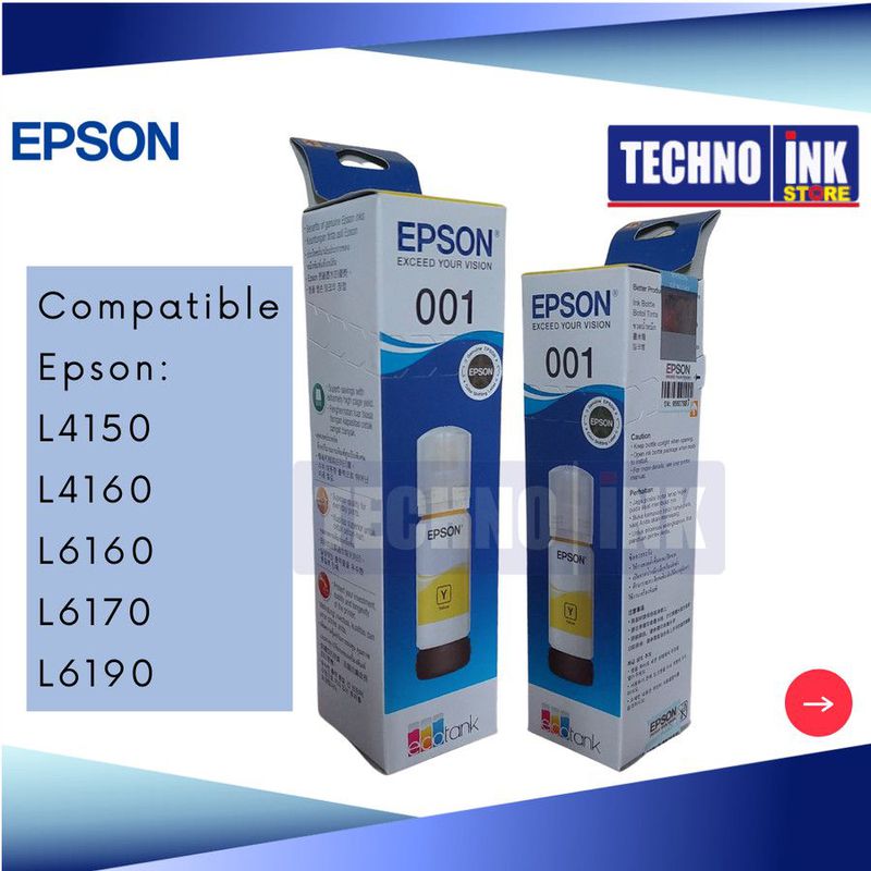 Tinta Epson 001 Yellow Original
