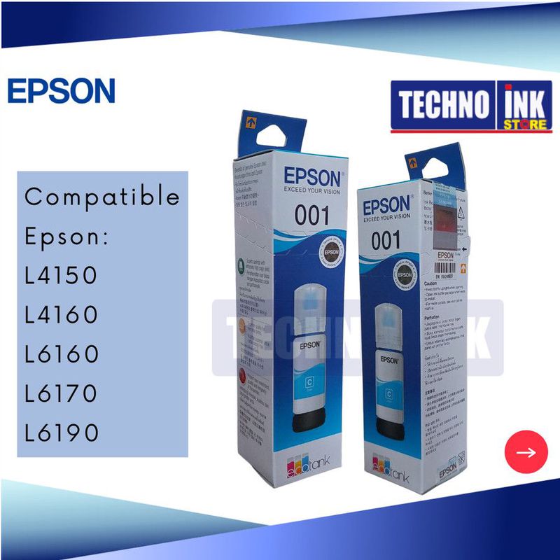 Tinta Epson 001 Cyan Original