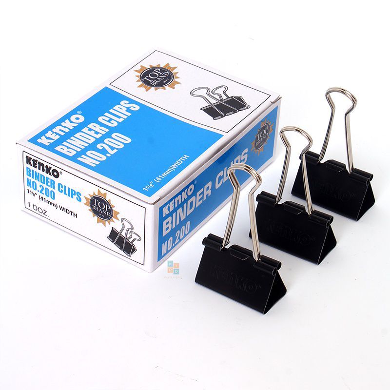 BINDER CLIP KENKO 200 ( 1 PACK ISI 12 PCS )