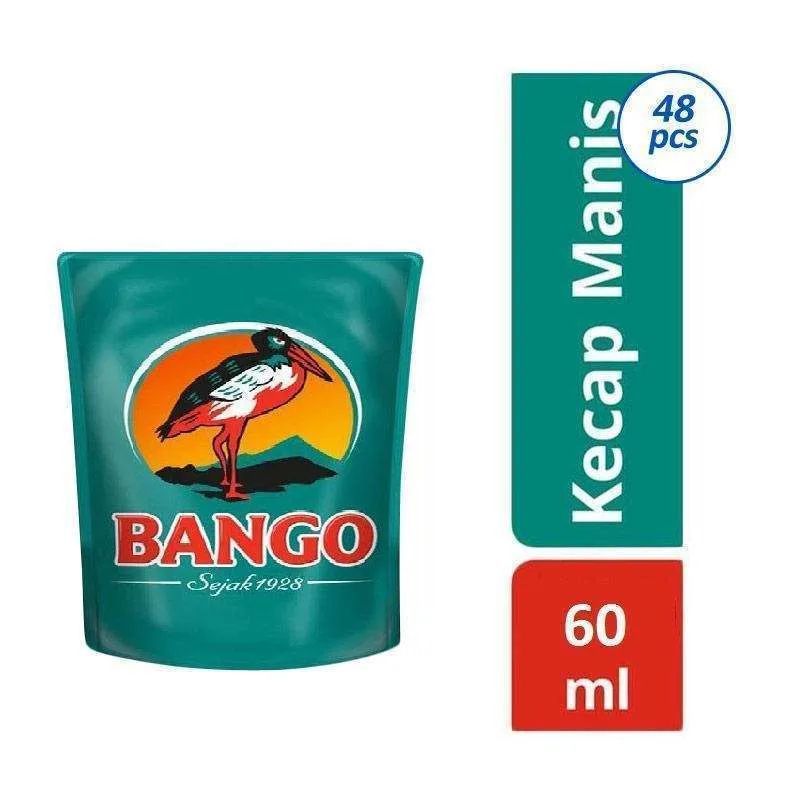 Bango Kecap Manis Kemasan Isi Ulang 59 ml @ Karton / 48 pcs