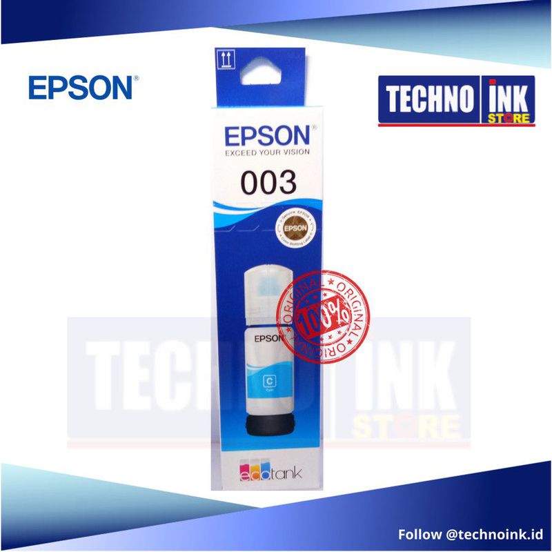 Tinta Epson 003 Cyan original | Epson L1110 L3110 L3150 L5190 | L3210