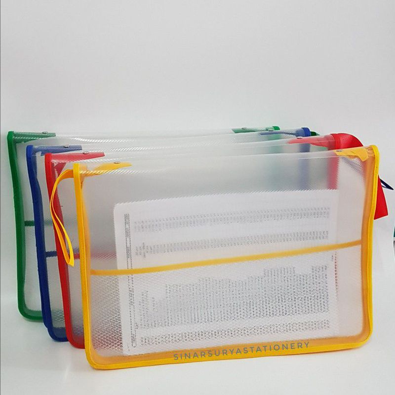 ZIPPER BAG FOLIO / MAP ZIPPER / MAP SLETING F4 merk R&R