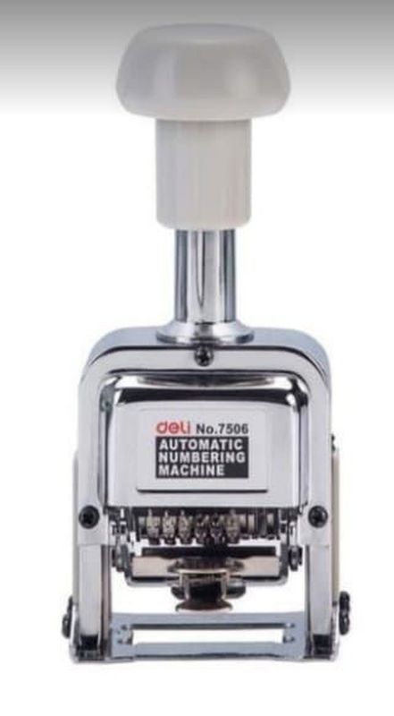 Stempel Kertas nomor Otomatis Deli 7506 automatic numbering stamp 6 digit