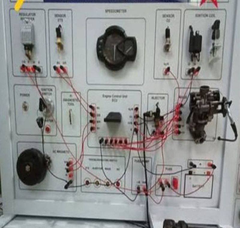 Trainer kelistrikan sepeda motor Plus NEP