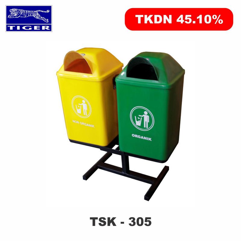 TEMPAT SAMPAH SEGI EMPAT+STANDART TSK-305