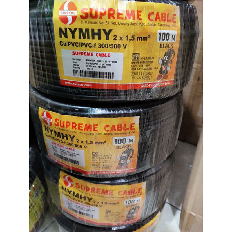 Kabel NYMHY Spesifikasi : 2x1,5 (100 mtr)