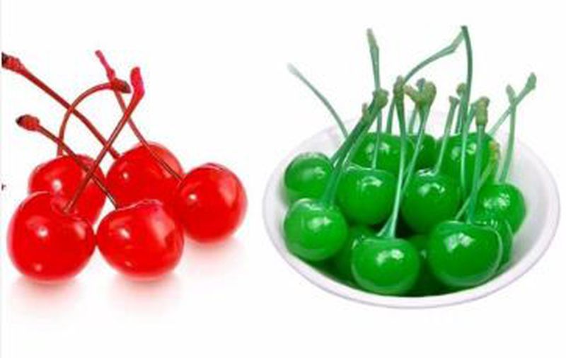 Manisan Cherry Tangkai Merah Hijau