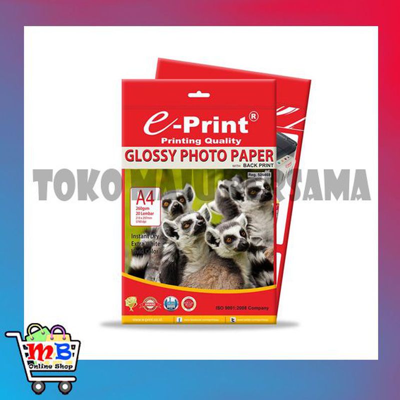 Kertas Foto Glossy A4 e-Print