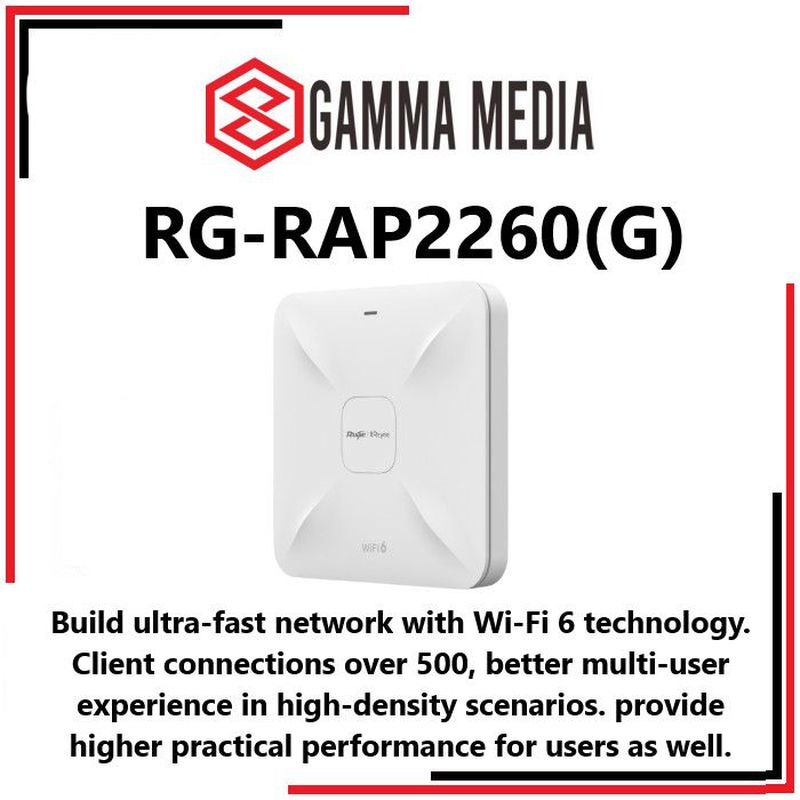 Ruijie RG-RAP2260G Wi-Fi 6 Dual Band Ceiling Mount Access Point
