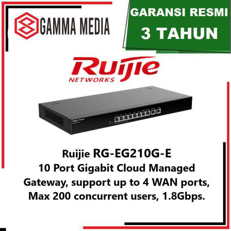 RUIJIE REYEE RG-EG210G-E 10-Port Gigabit Cloud Managed Router