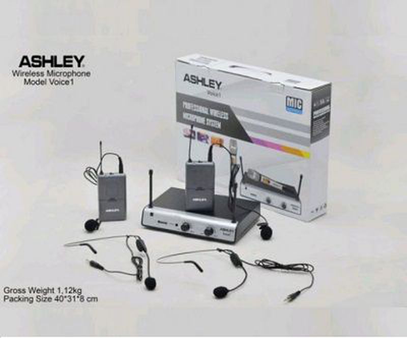 Mic Wireless Clip On Headset Ashley Voice 1 ORIGINAL