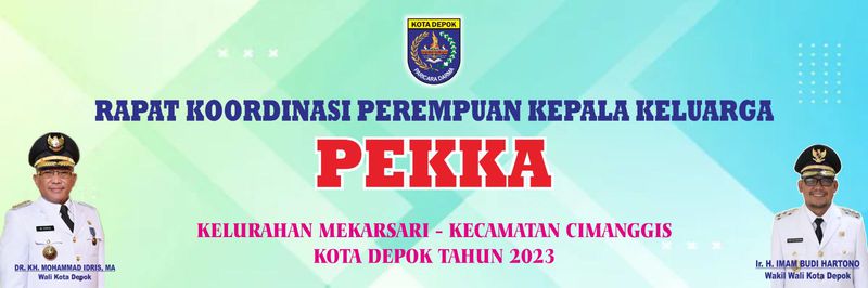 Spanduk Kegiatan Rakor PEKKA Kel. Mekarsari