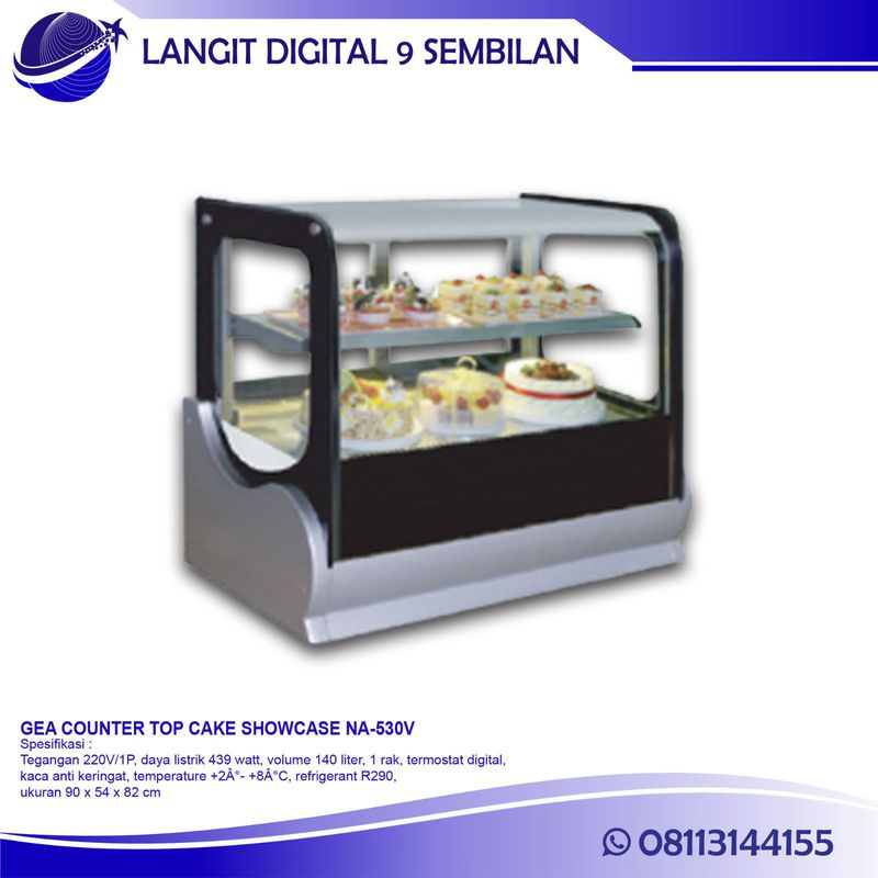 GEA COUNTER TOP CAKE SHOWCASE NA-530V
