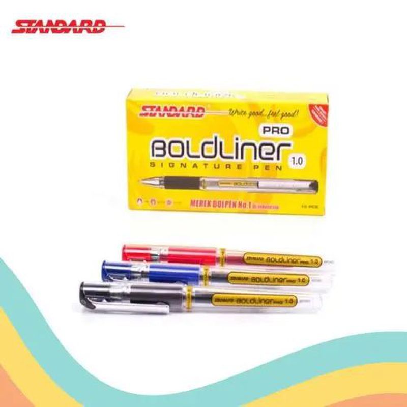 Ballpoint Boldliner / Pulpen Gel Boldliner Pro 1.0 STANDARD