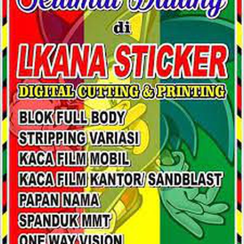 Cetak Stiker papan Nama
