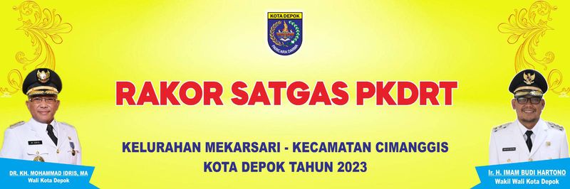 Spanduk Kegiatan Rakor Satgas PKDRT Kel. Mekarsari