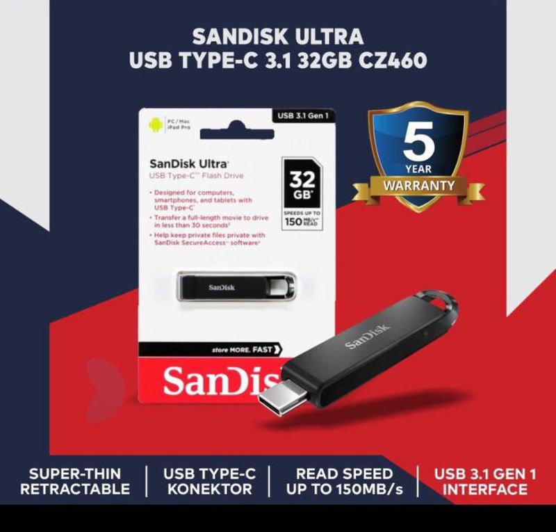 Flashdisk USB Type-C 3.1 32GB