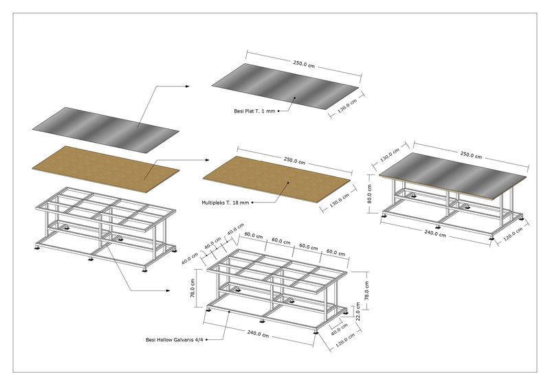 Meja Workshop CUSTOM