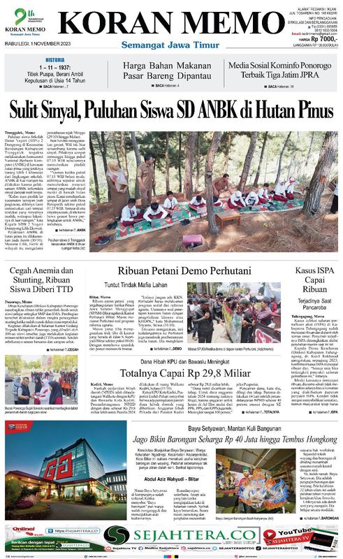 PAKET IKLAN DISPLAY KORAN MEMO 10 KALI TAYANG