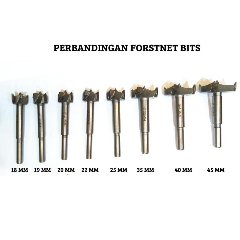 OSSEL Mata Bor Kayu Forstner TCT Forstner Bit - 19MM
