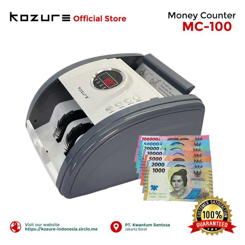 MONEY COUNTER Kozure MC100 Mesin Hitung Uang Fitur Sensor UV ADD BATCH